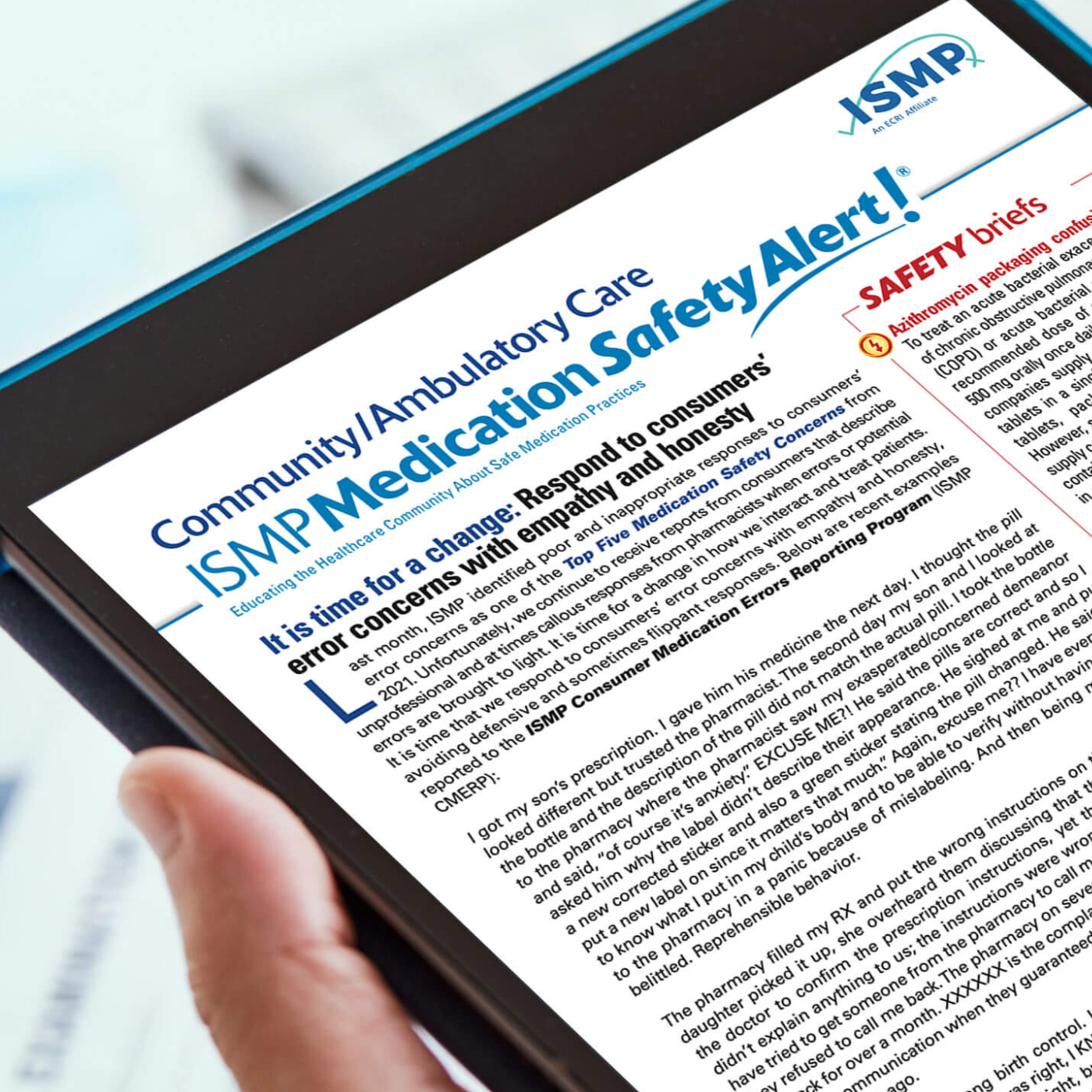 ISMP Single Issue Newsletters | Critical Safety Information